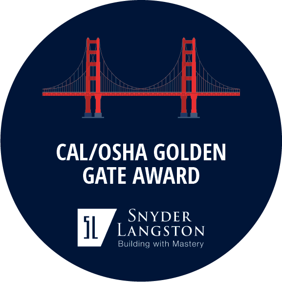 Cal Osha Award Sticker General@4x - Snyder Langston